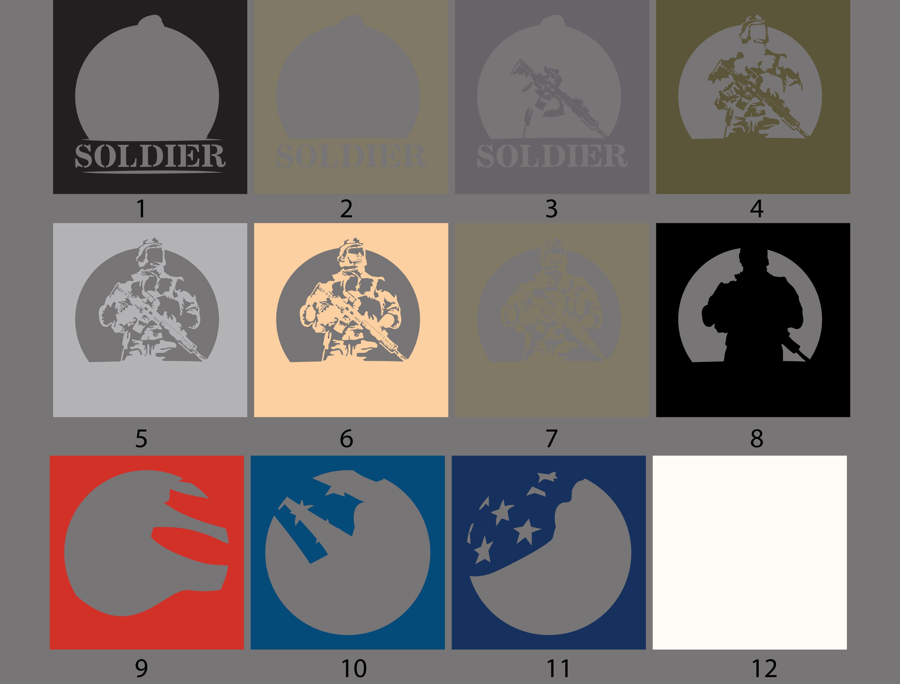 Soldier Shadow Box, Soldier American Shadow Box Svg, Soldier Light Box ...