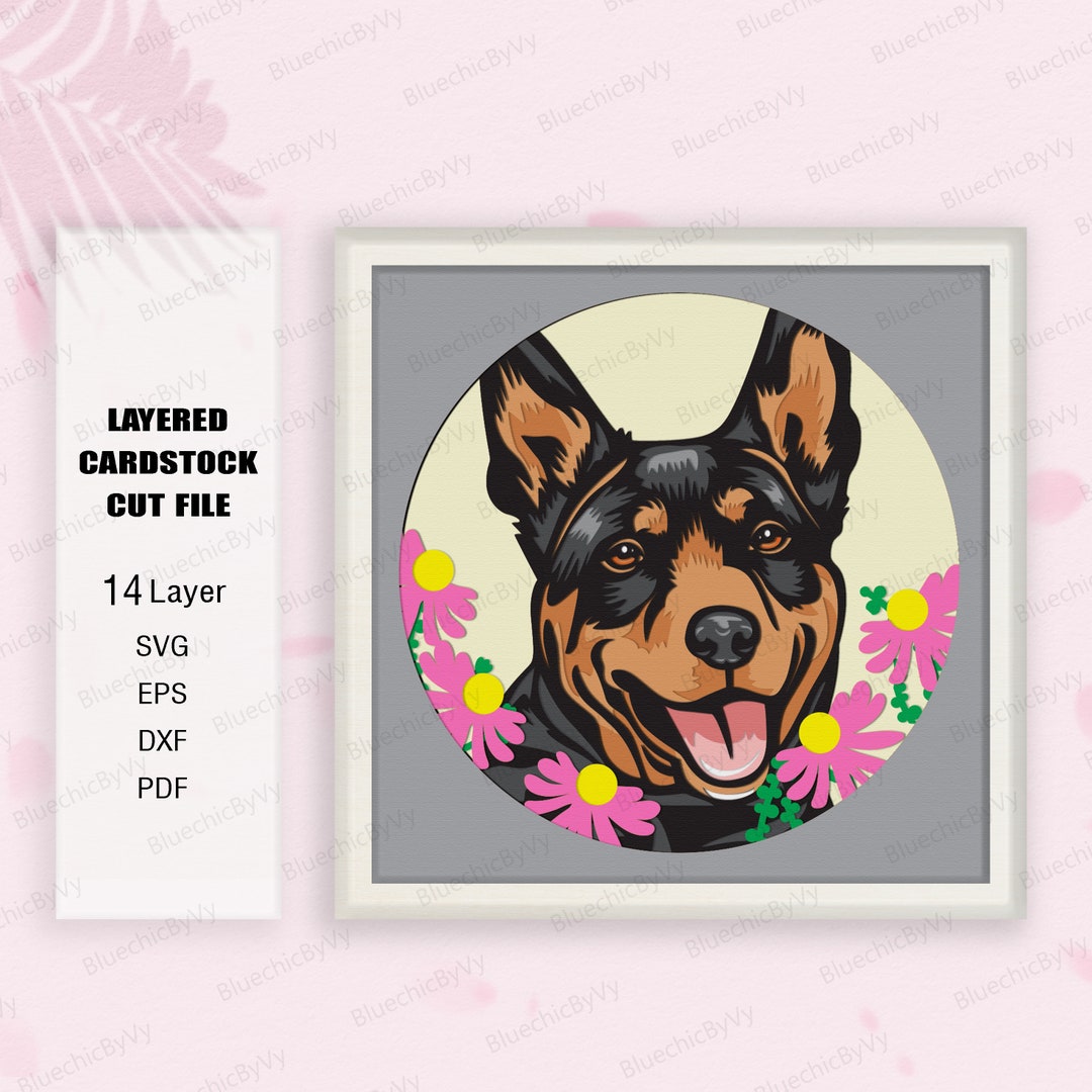 Dog Australian Kelpie Shadow Box SVG for Cricut Projects DIY, Kelpie ... Dog Australian Kelpie Shadow Box SVG for Cricut Projects DIY, Kelpie ...