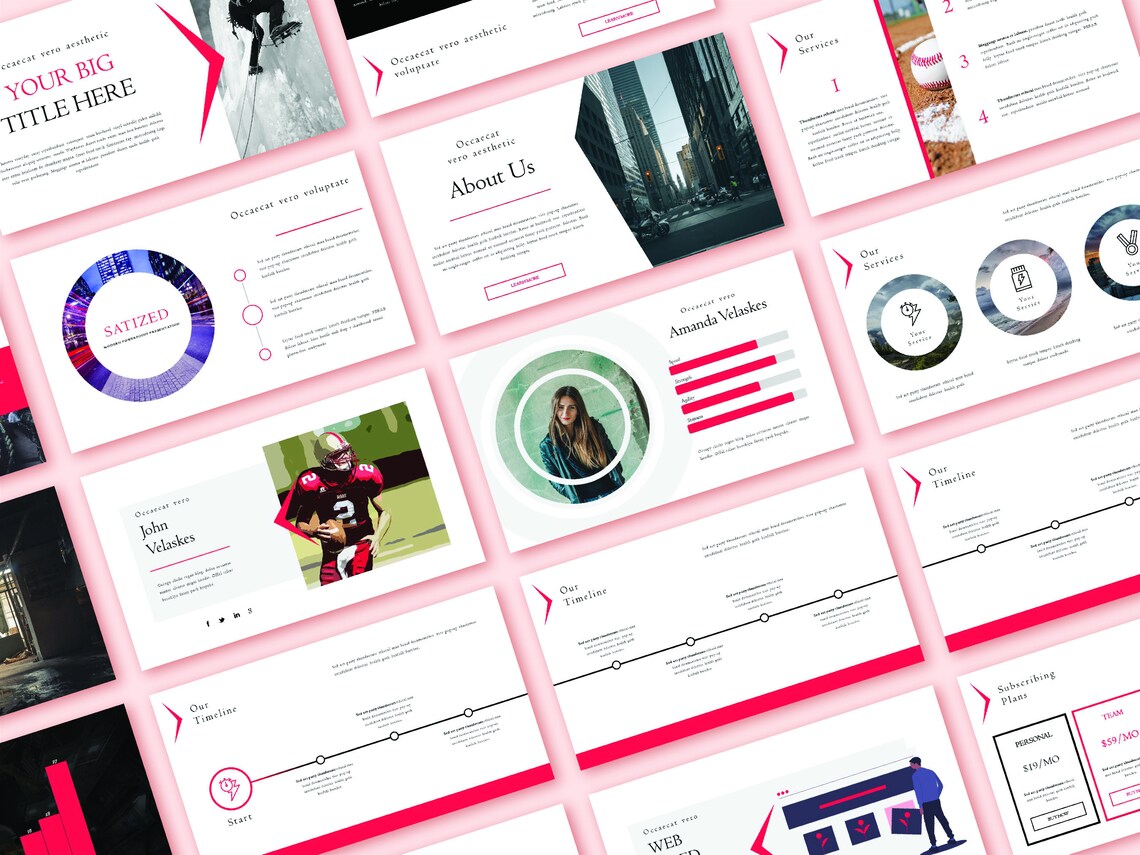 Minimal Powerpoint Template, Modern PPT Template, Simple Editable PPT Template, Business Pitch ...