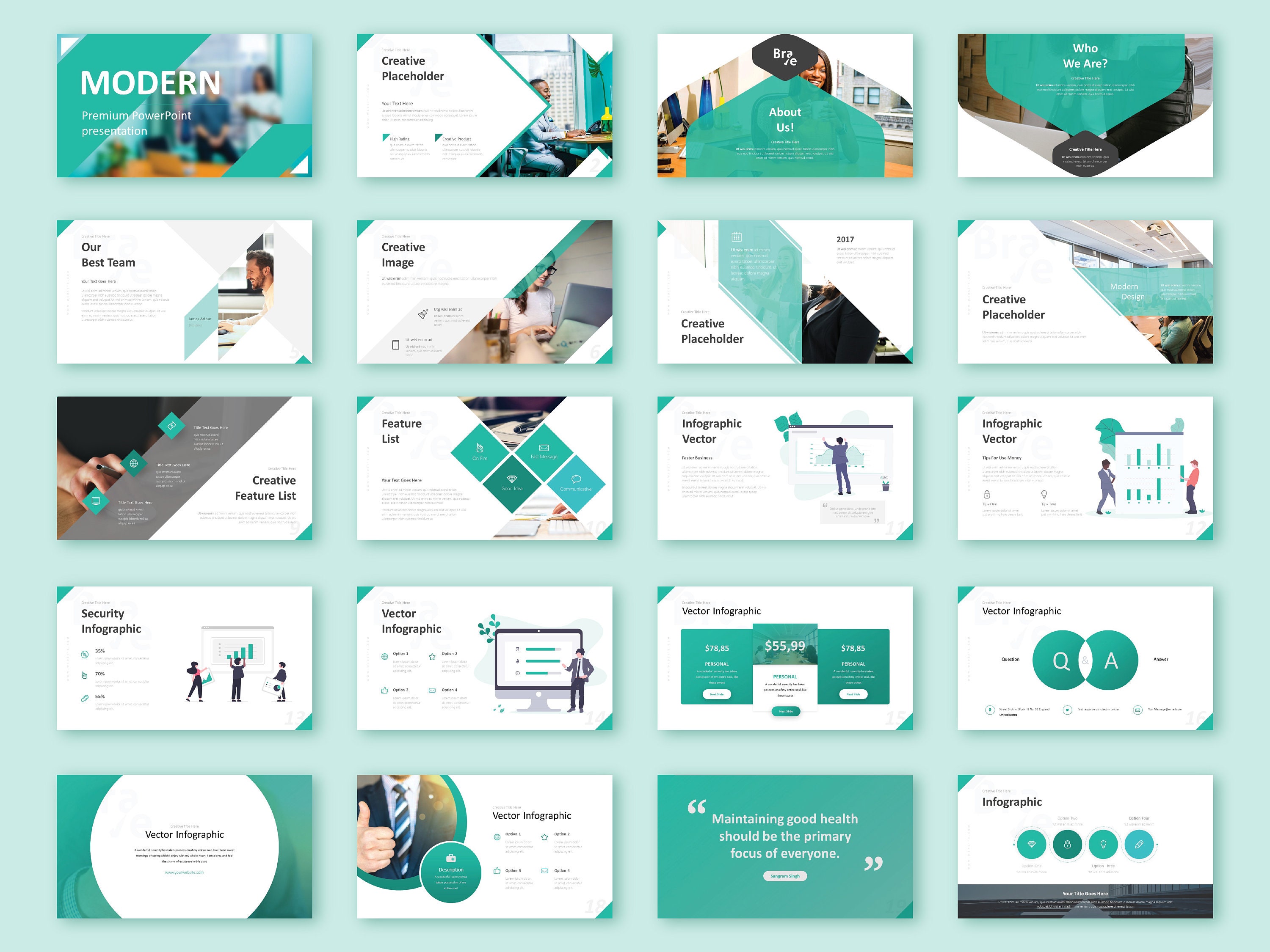 Minimalistic Powerpoint Template, Professional Powerpoint Template, PPT ...
