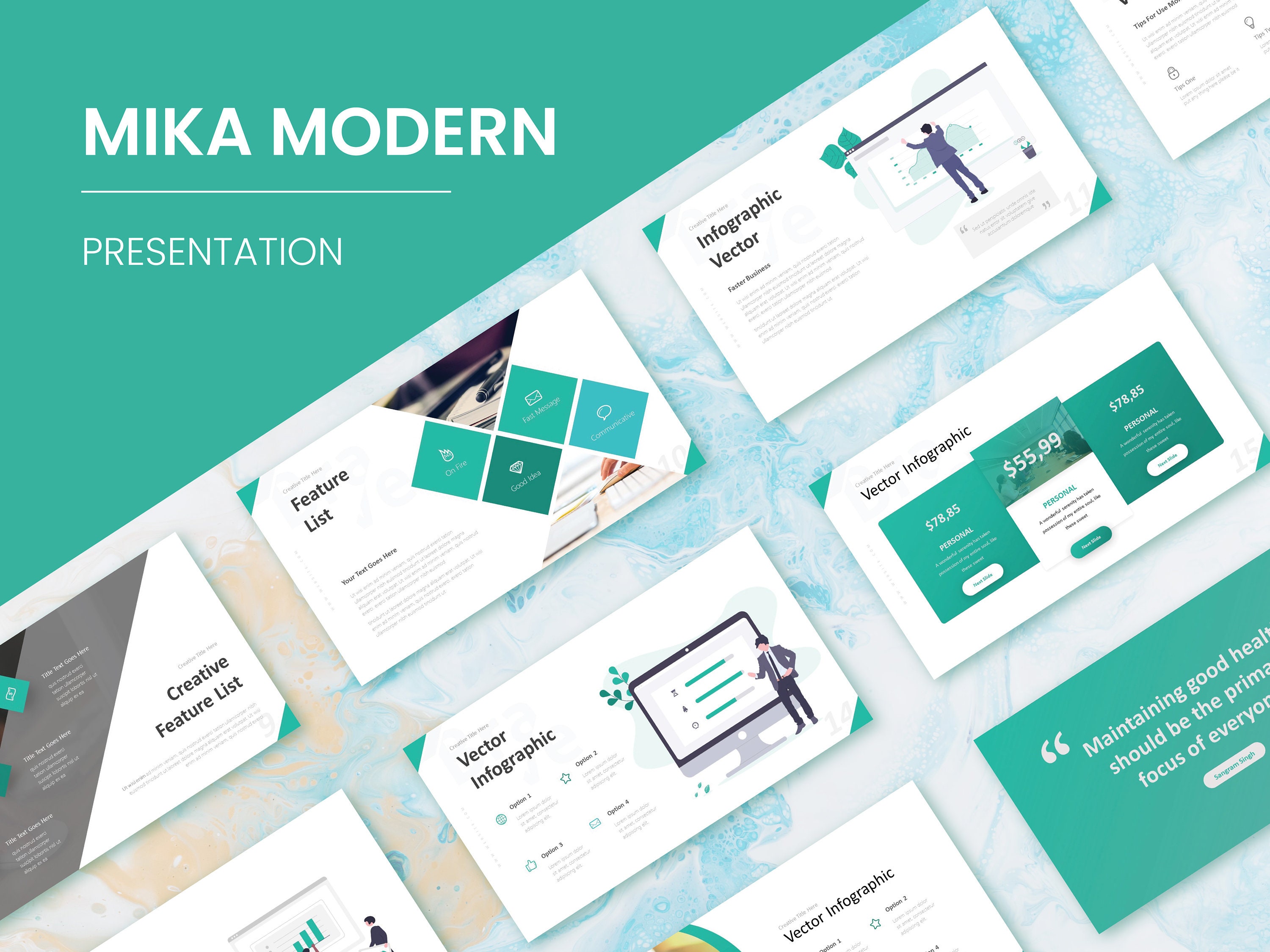 Minimalistic Powerpoint Template, Professional Powerpoint Template, PPT ...