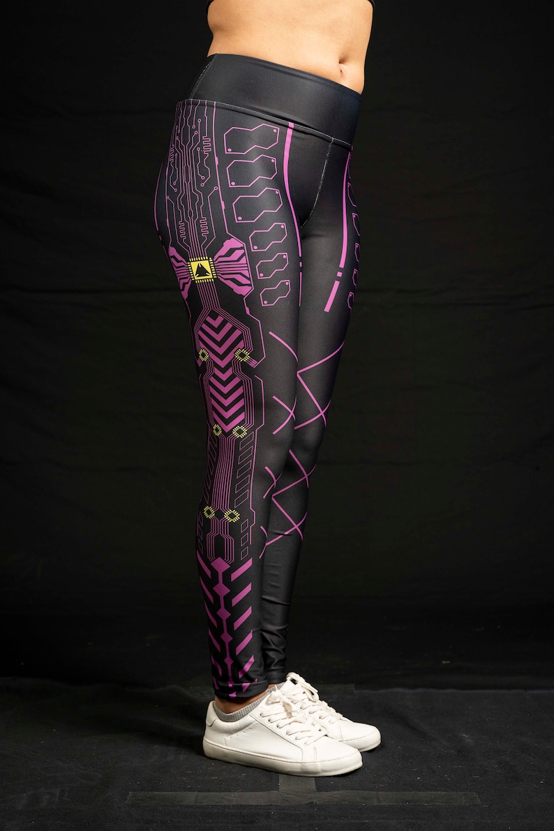 Cyborg Prototype // Leggings // Cyberpunk Sci-fi Work Out Gear - Etsy
