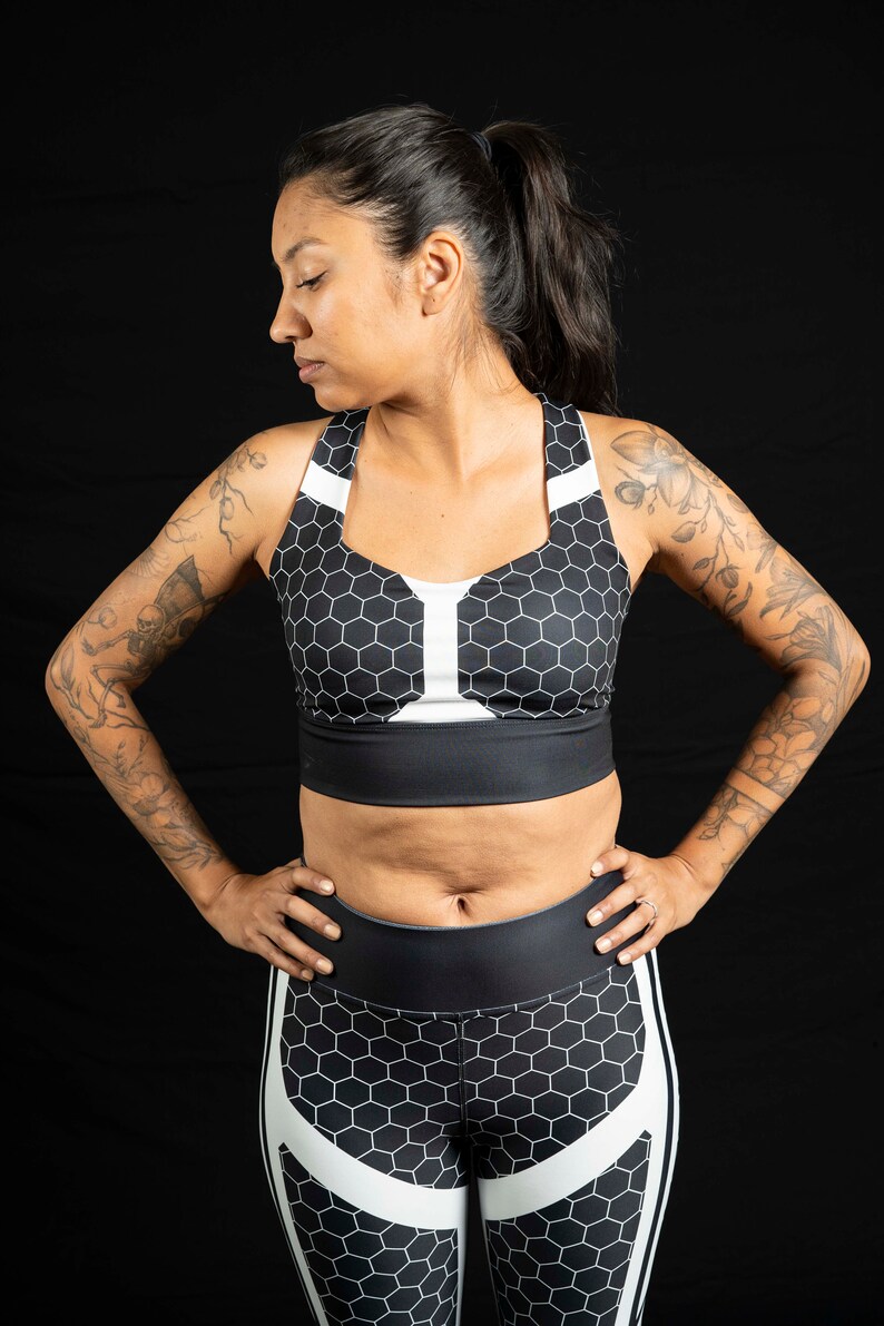 Hexad // Sports Bra // Cyberpunk Sci-fi Work Out Gear // Streetwear ...