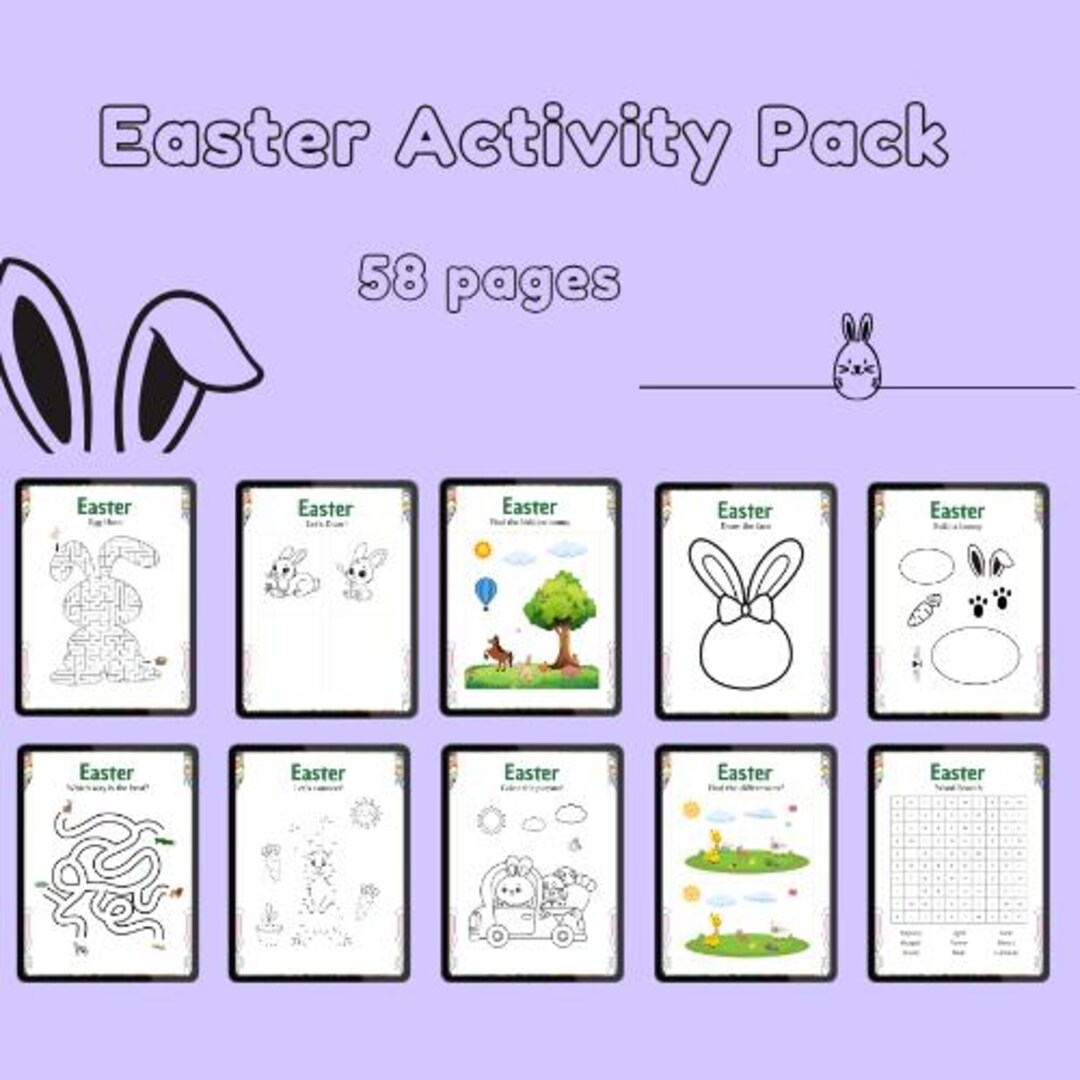 Easter Activity Pack | Easter Printables | Easter Games - Etsy