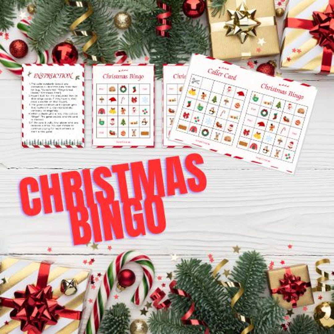 Christmas Bingo Printable Game | Fun Xmas Family Activity | Kids ...