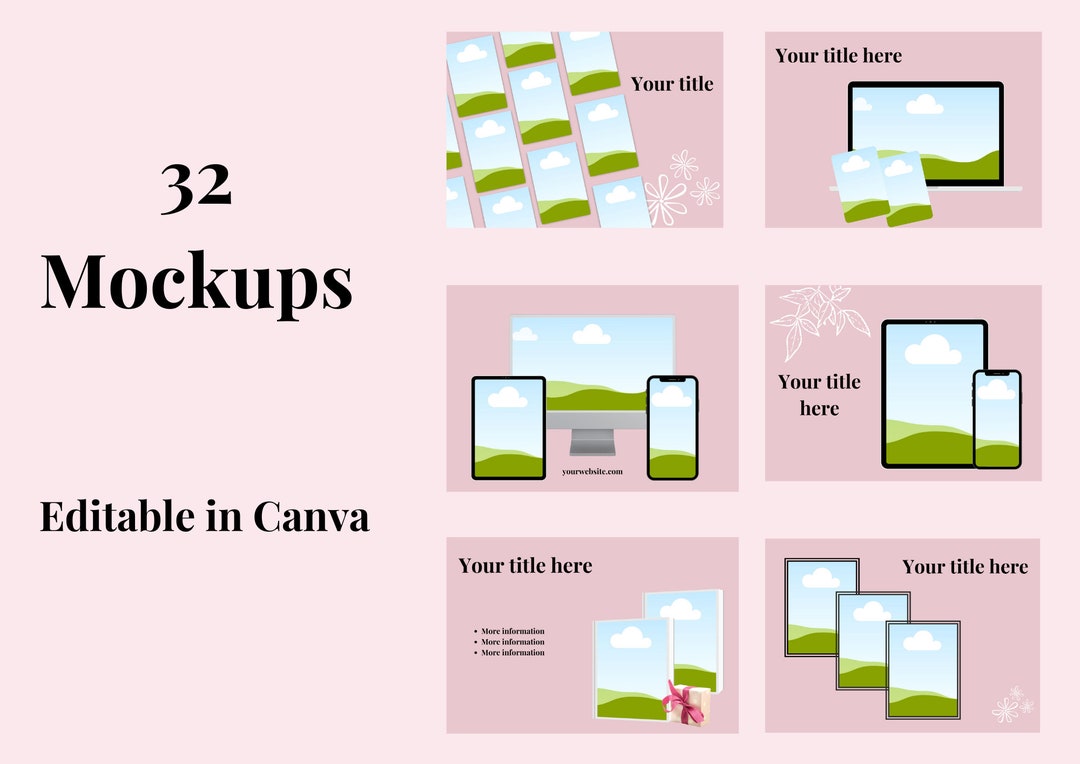 Course Mockups - Etsy