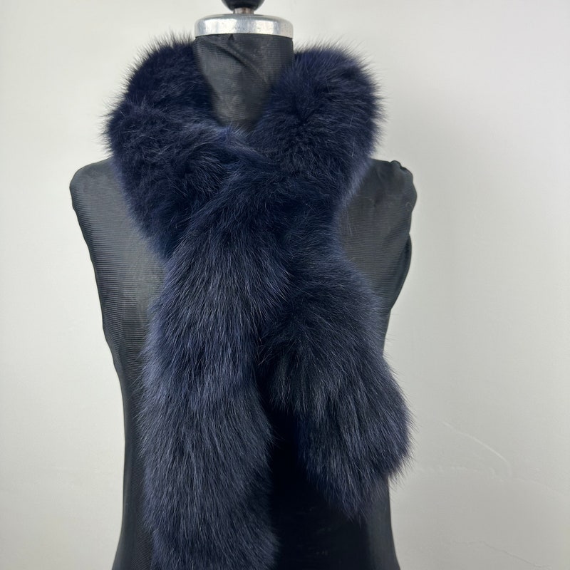 Black Fox Scarf and Cuffs - Etsy