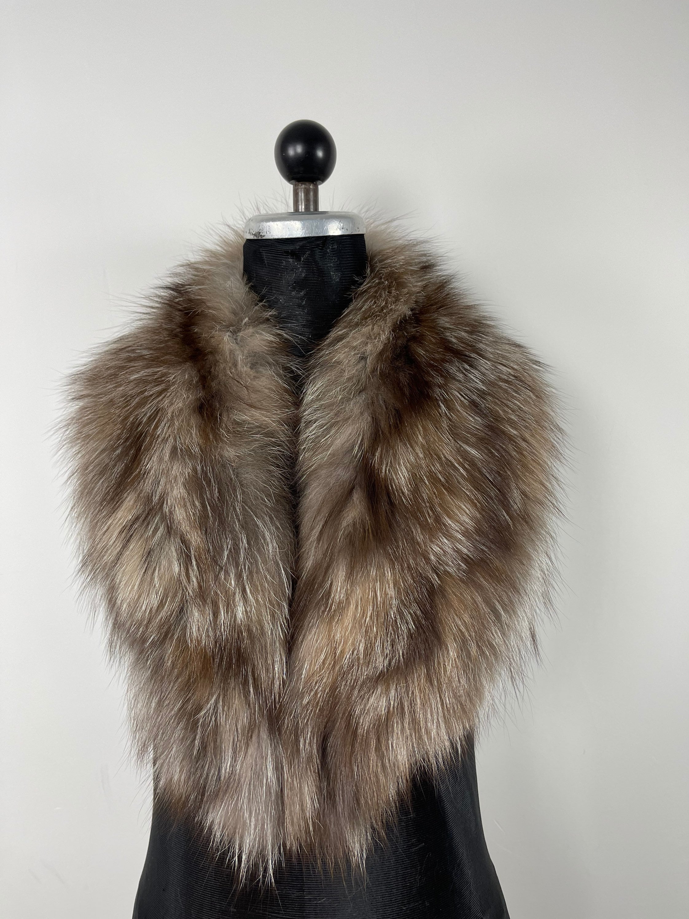 Genuine Fur Fox Collar, Real Fur Collar, Fur Stole, Luxury Fox Fur ...