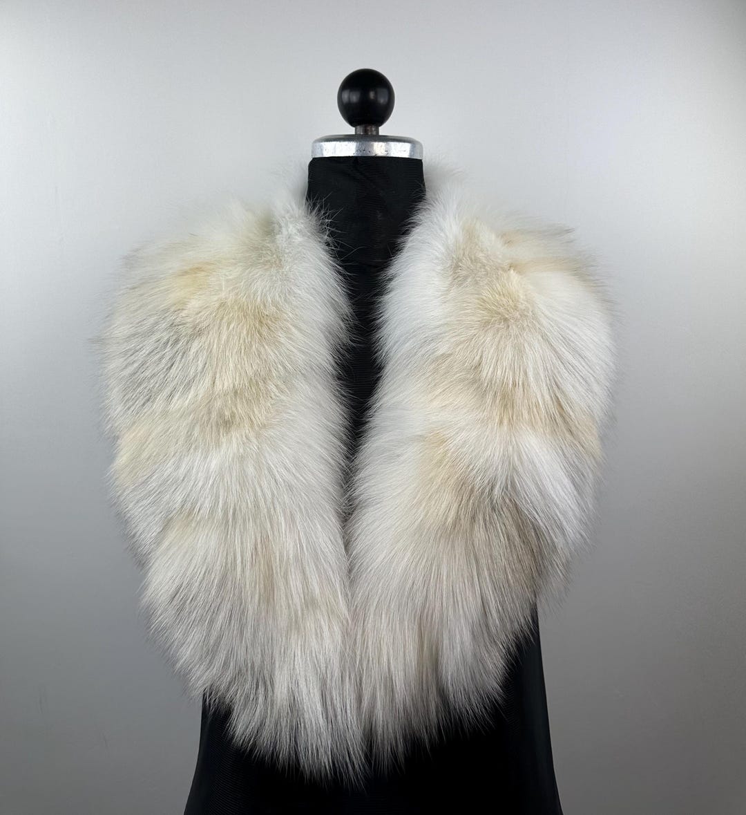 Genuine Golden Island Fur Fox Collar, Real Fur Collar, Fur Stole ...