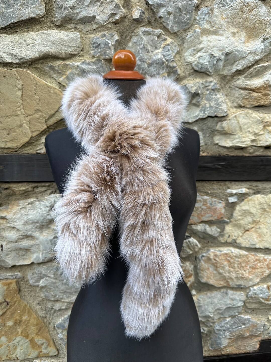 Handmade Fox Fur Scarf: Elegant Genuine Fur, Made in Greece - Etsy
