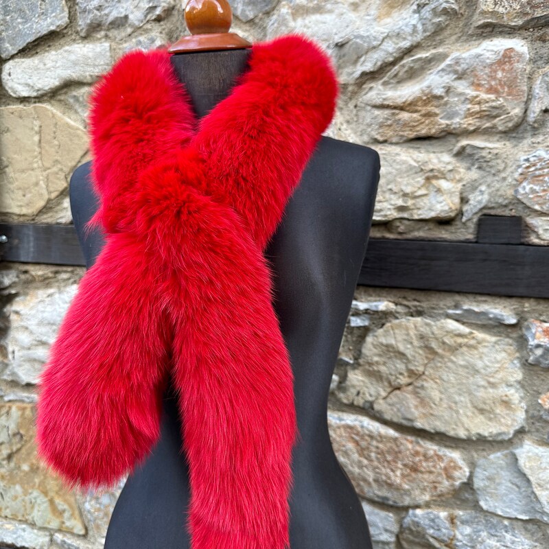Red Fox Scarf - Etsy
