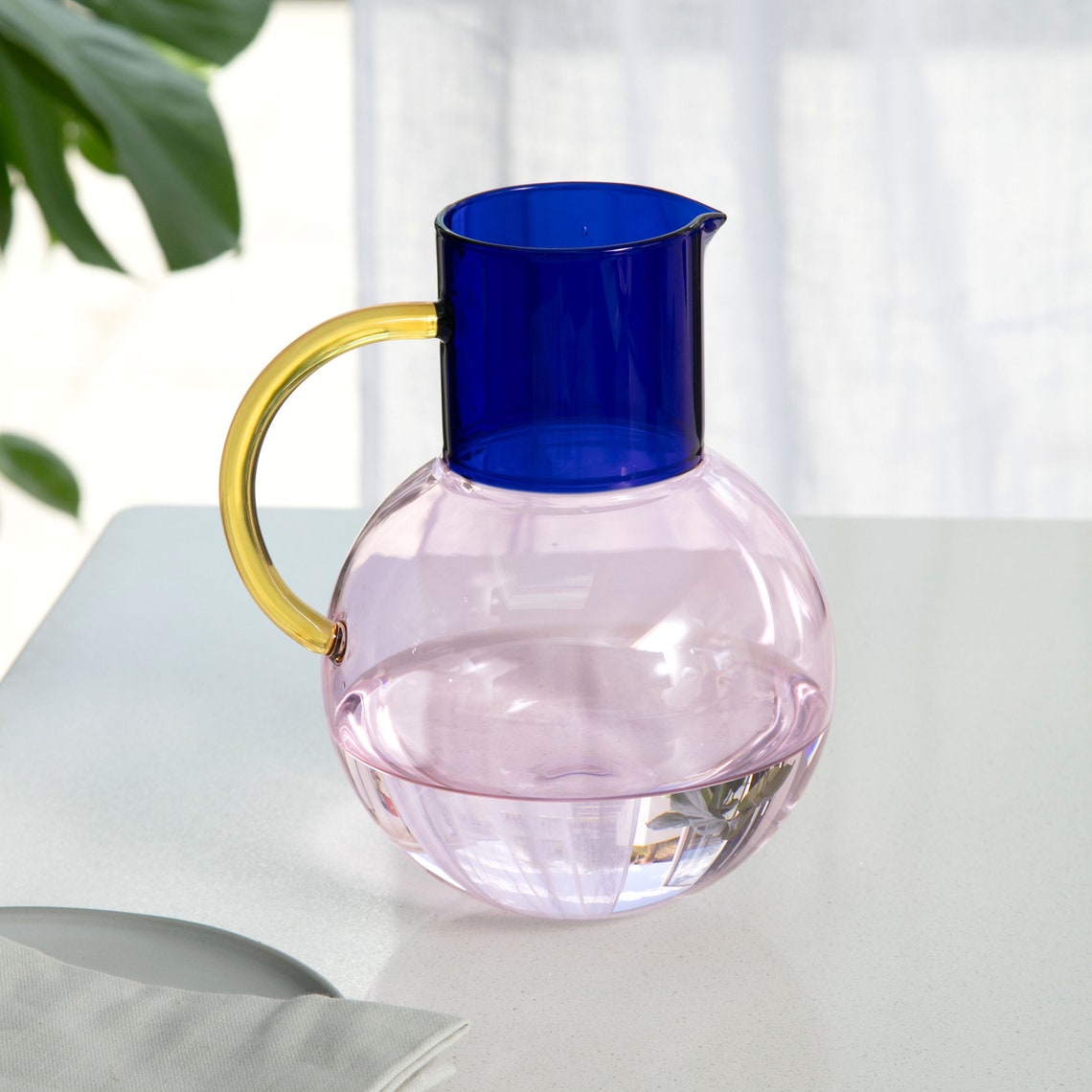 Pablo Glass Jug- Large - Etsy