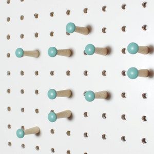 Wooden Pegboard Pegs Pack of 10 - Etsy