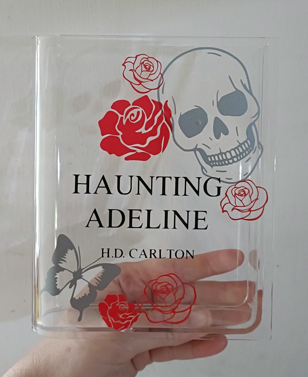 Book Shaped Vase Fully Personalisable Name Book Quote Book Page Flowers ...