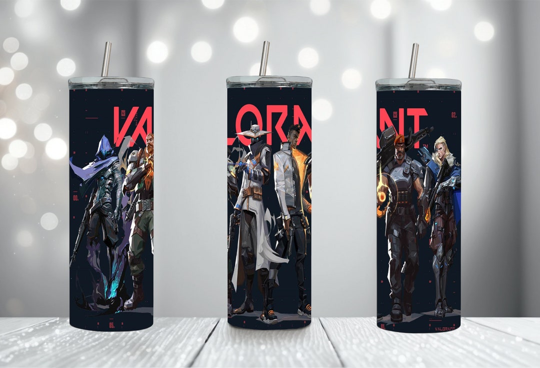 Valorant Designs, Valorant Team Design, 20oz Skinny Straight & Tapered ...