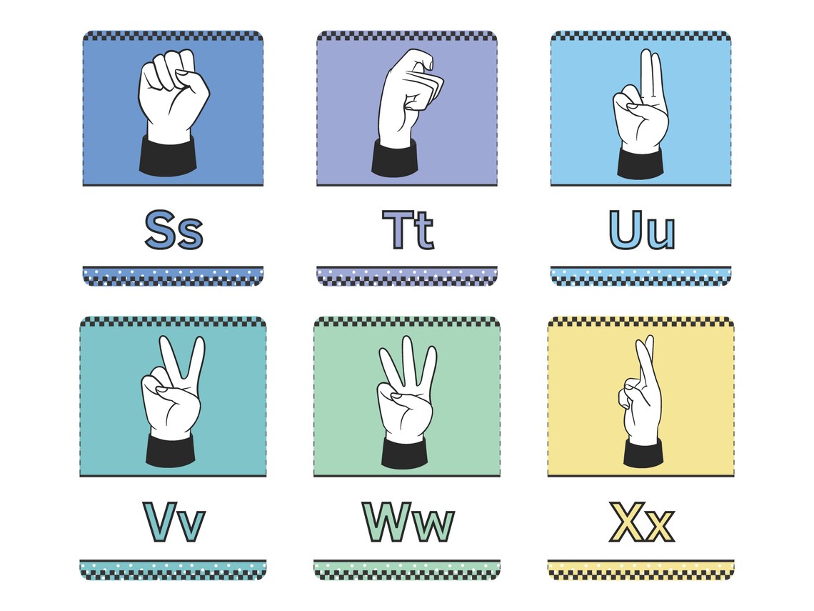 ASL Alphabet Flashcards, Sign Language Flashcards, Montessori Materials ...