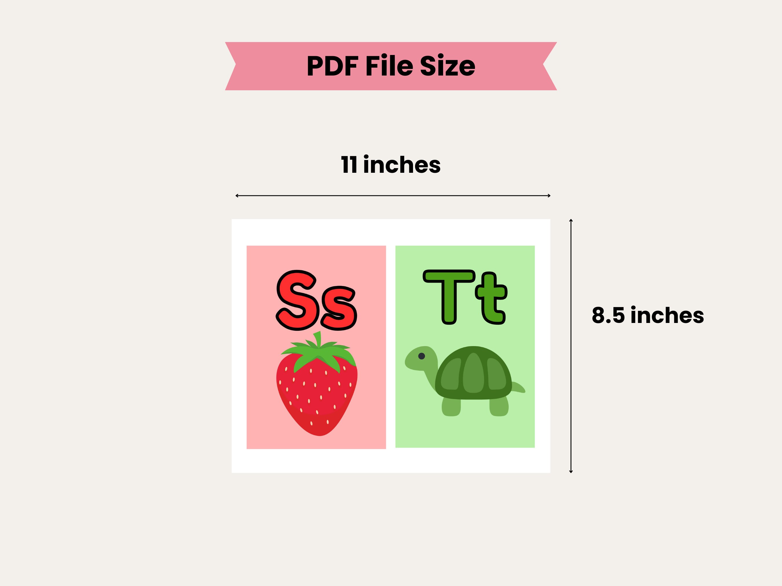 Printable Alphabet Flashcards for Kids, Educational Cards, A-Z Cards ...