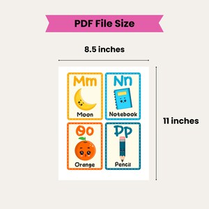 ABC Alphabet Flashcards, Educational Cards, A-Z Cards, Learn Abcs ...