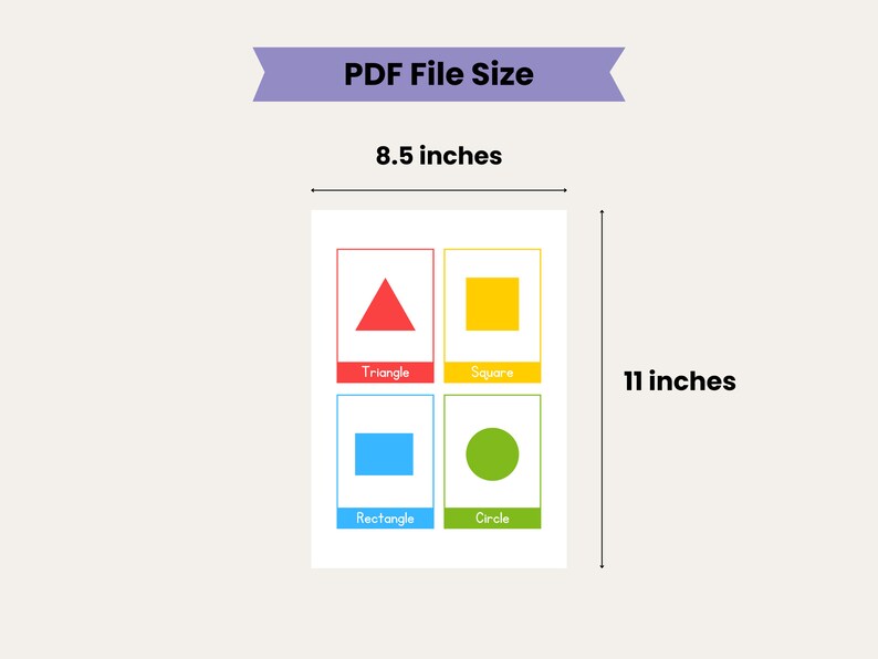 16 Shapes Flash Cards, Preschool Cards, Homeschool Printables ...