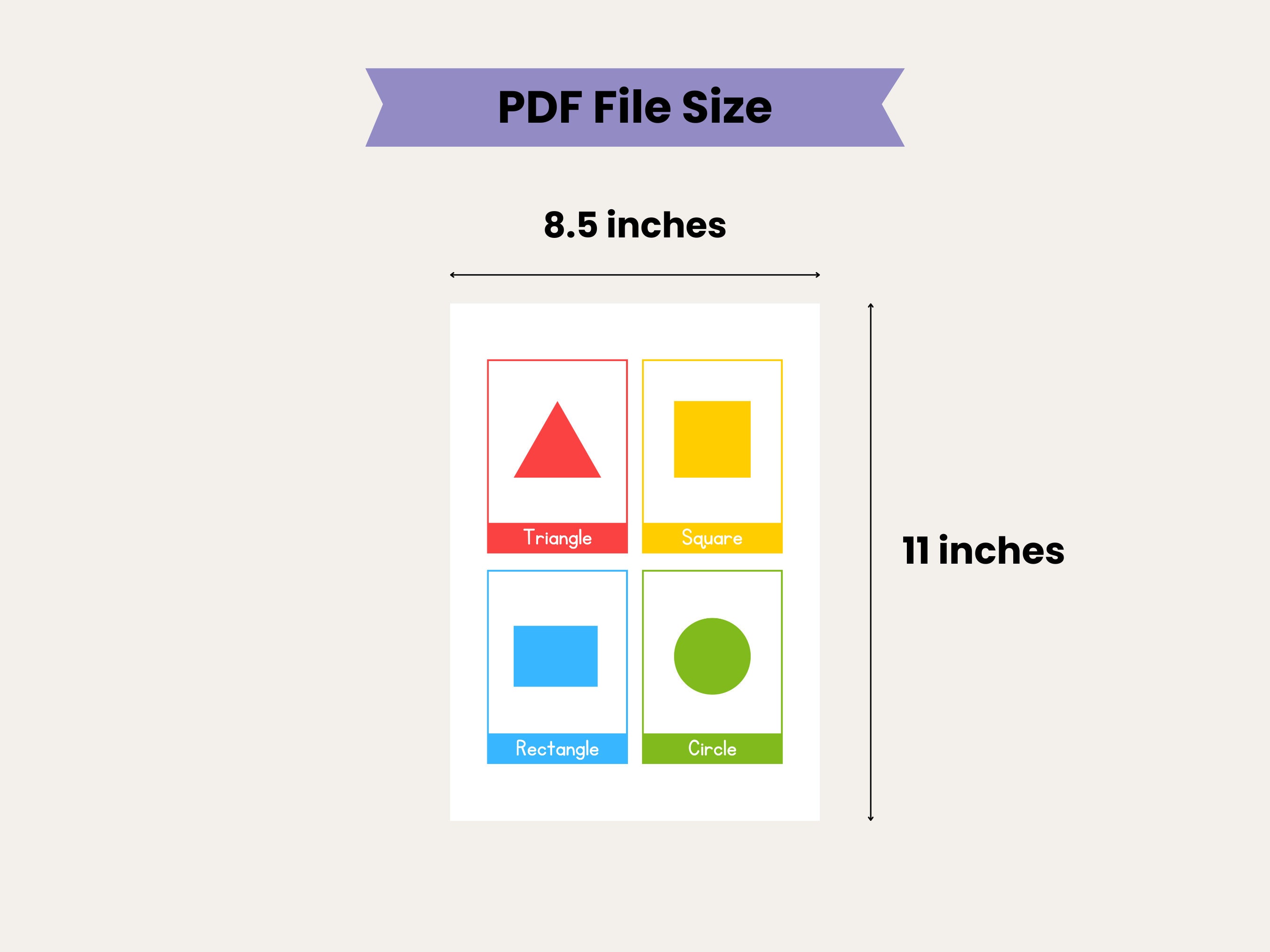 16 Shapes Flash Cards, Preschool Cards, Homeschool Printables ...