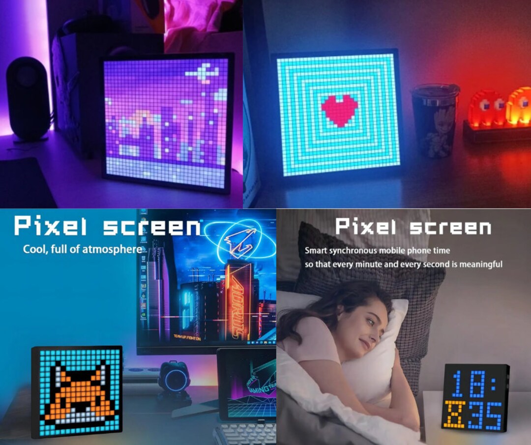Interactive Smart LED Matrix Pixel Display Create Your Own Visual Feast ...