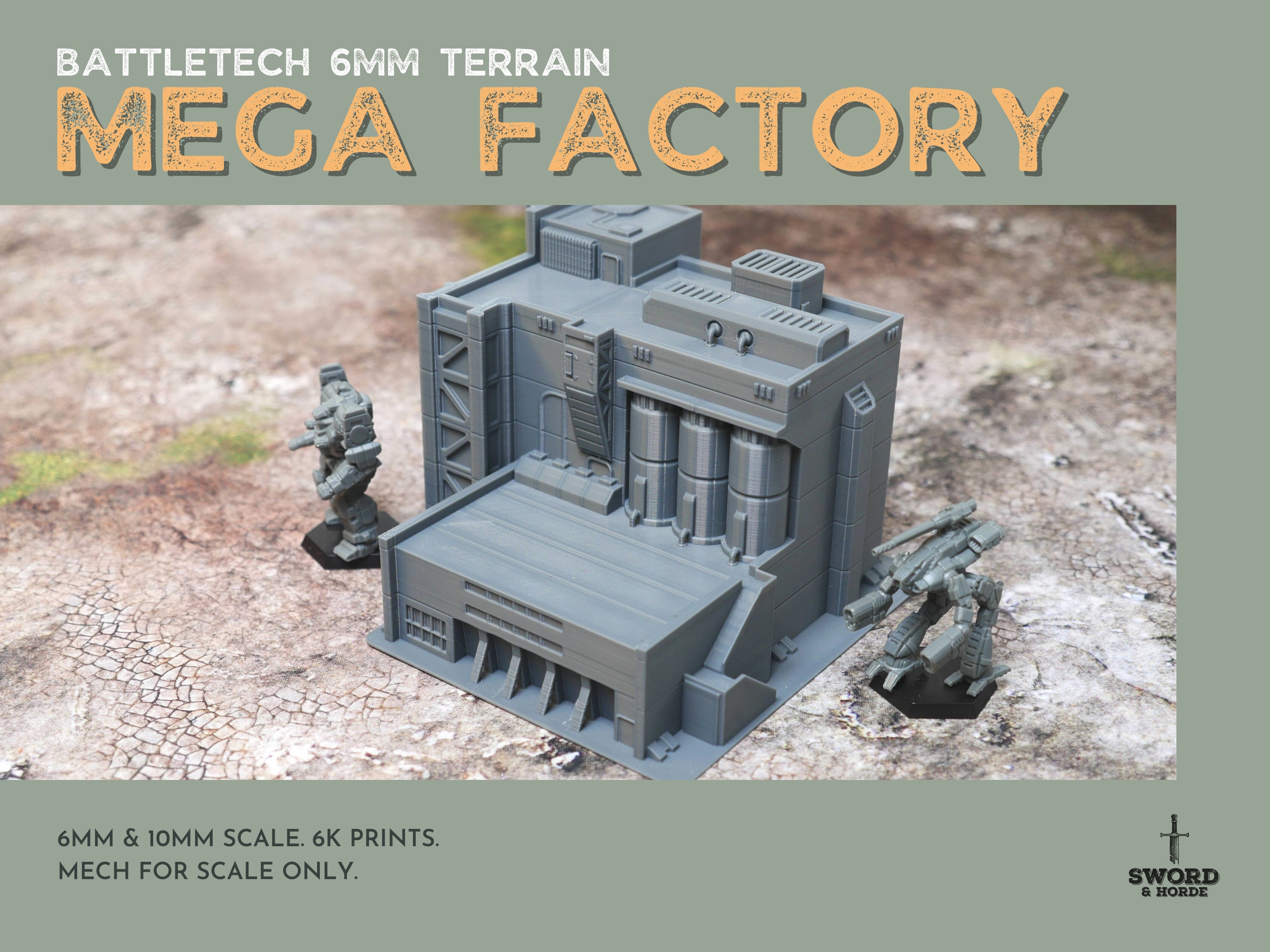 Mega Factory Terrain Battletech Mechwarrior Miniatures - Etsy