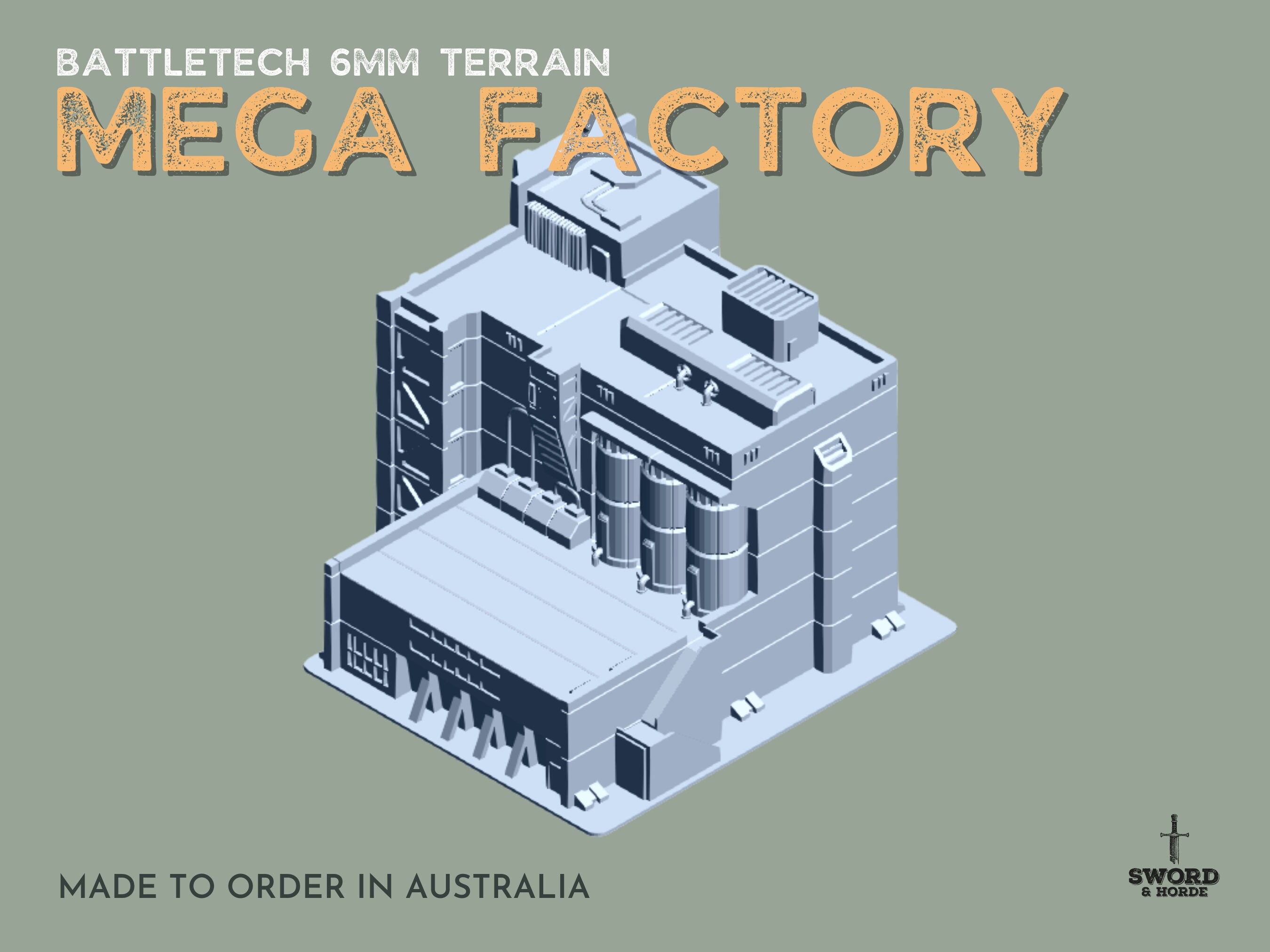 Mega Factory Terrain Battletech Mechwarrior Miniatures - Etsy