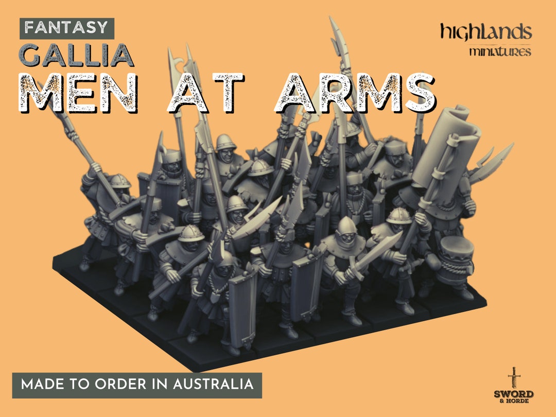 Gallia Men at Arms Highland Miniatures, Gallia - Etsy Australia