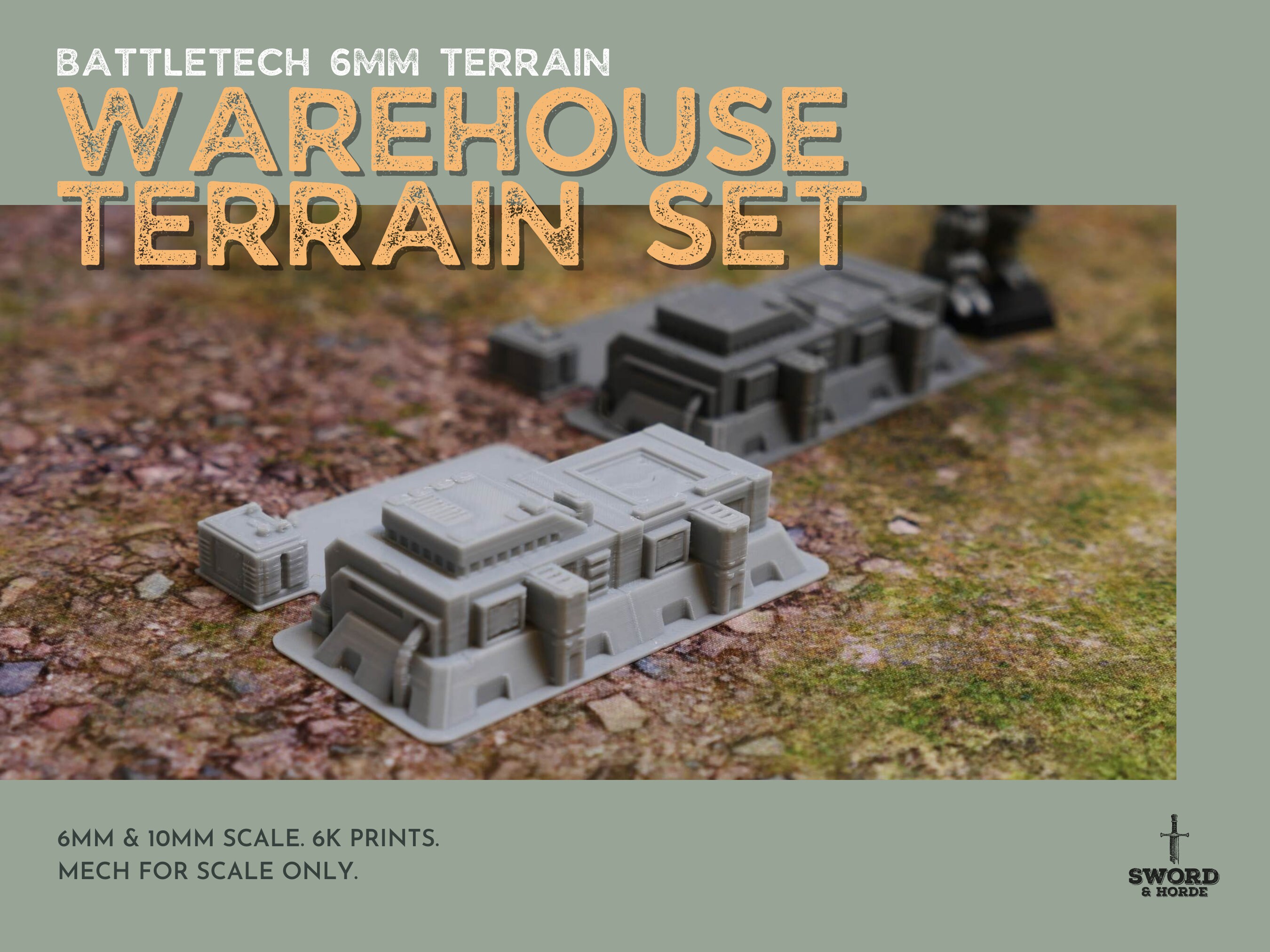 Warehouse Base Terrain Set Battletech Mechwarrior Miniatures - Etsy