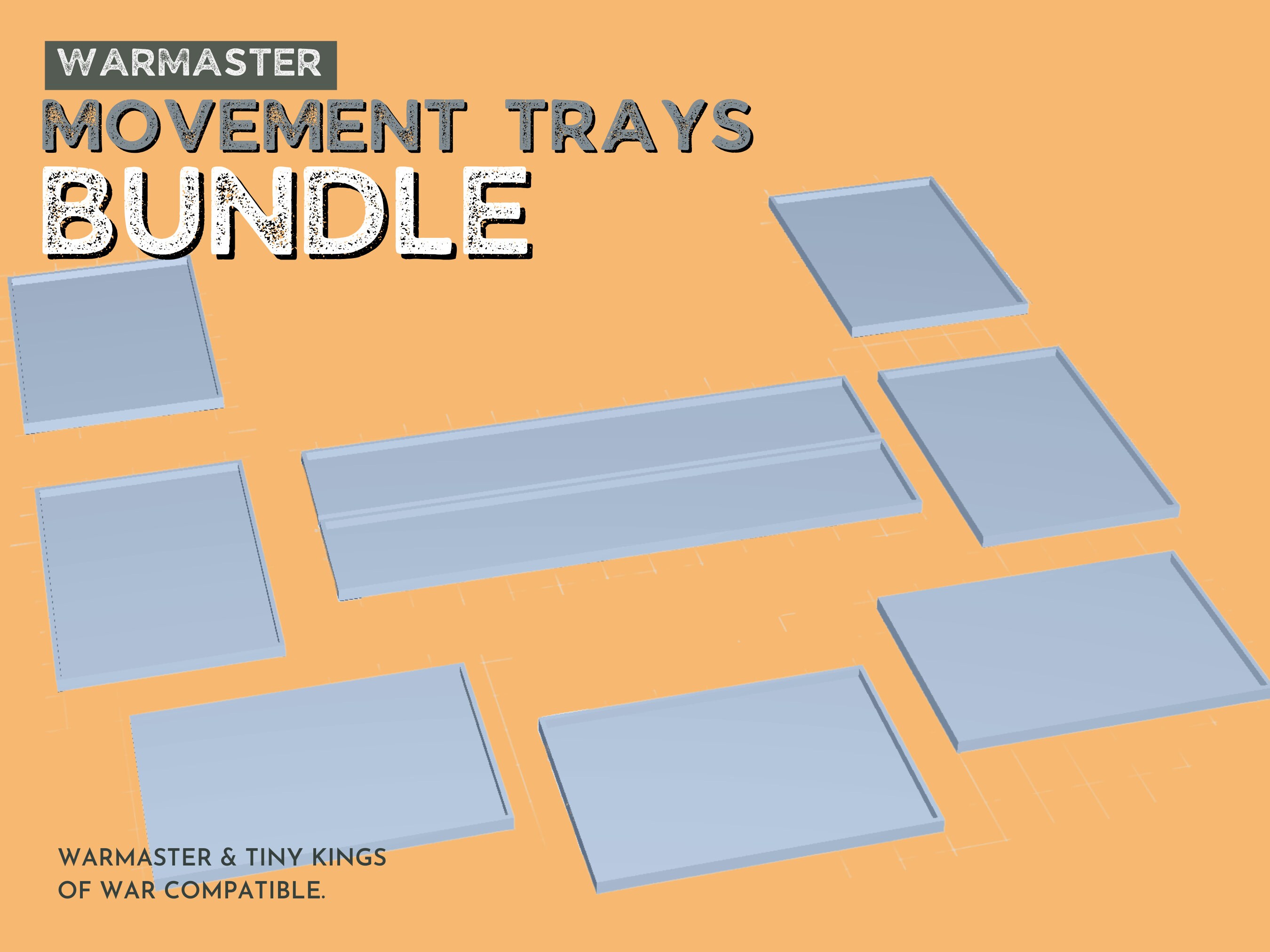 Warmaster Movement Trays Wargaming Miniature Bases Warmaster Revolution ...
