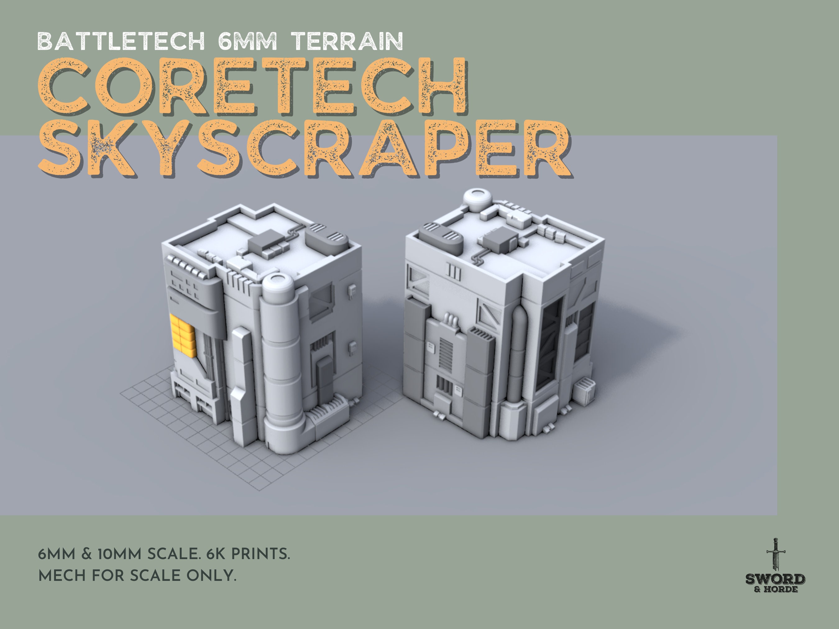 Coretech Skyscraper Terrain Battletech Mechwarrior Miniatures - Etsy