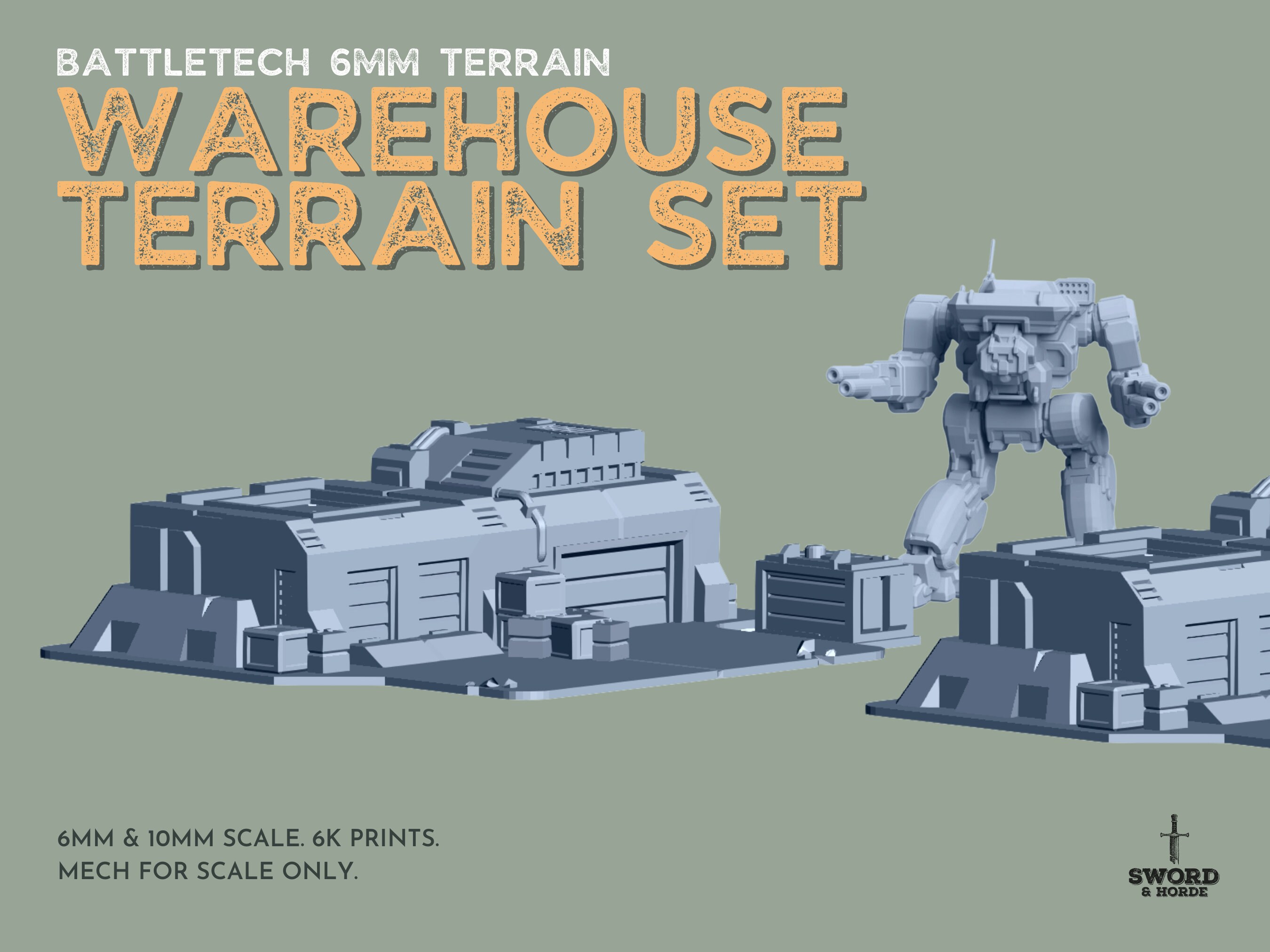 Warehouse Base Terrain Set Battletech Mechwarrior Miniatures - Etsy