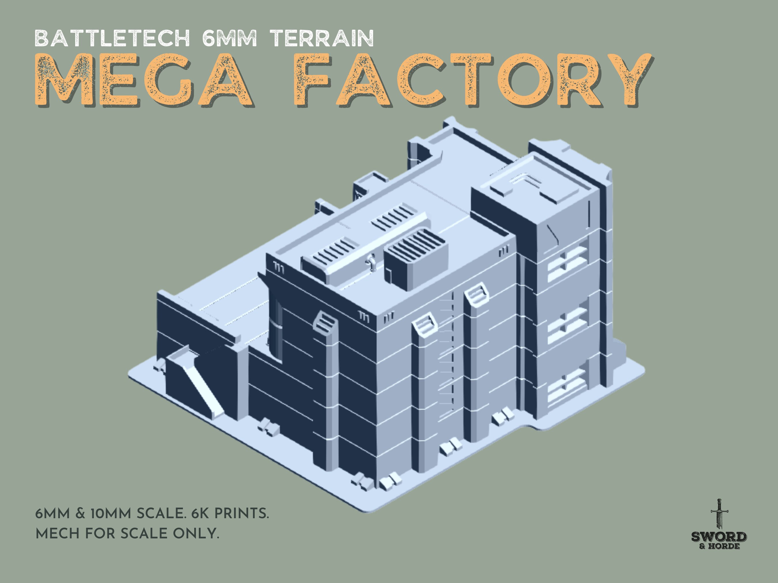 Mega Factory Terrain Battletech Mechwarrior Miniatures - Etsy