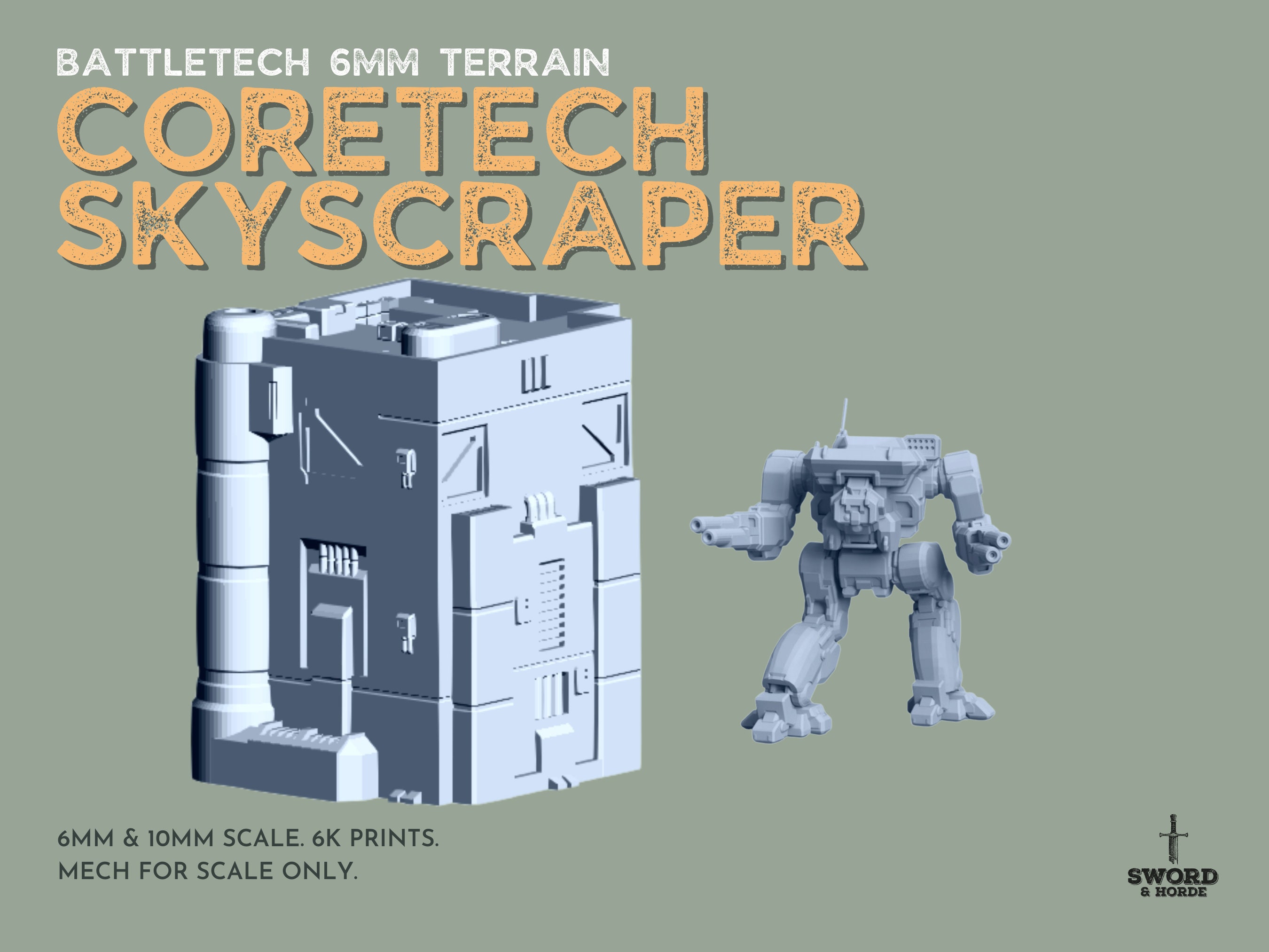 Coretech Skyscraper Terrain Battletech Mechwarrior Miniatures - Etsy
