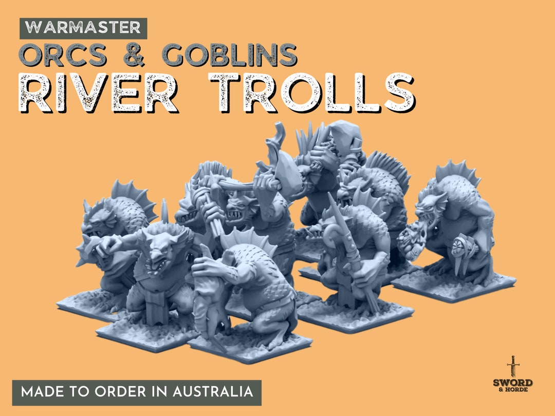 River Trolls Orcs and Goblins 10mm & 15mm Green Skin - Etsy