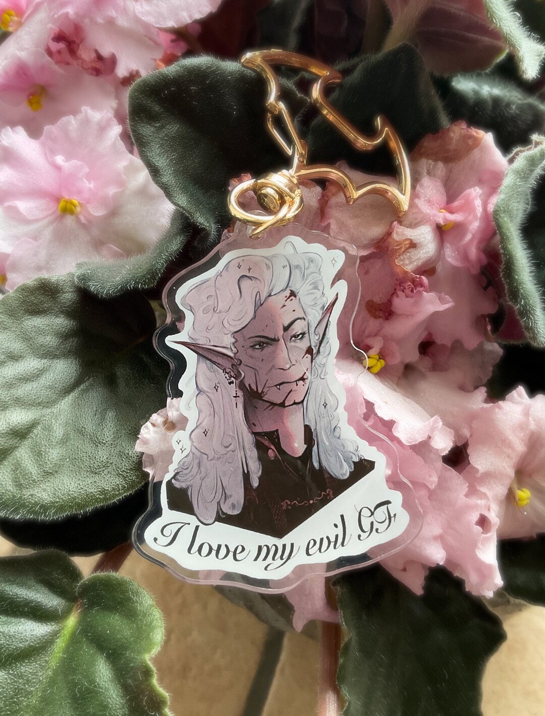 Ascended Astarion Inspired Acrylic Keychain Baldurs Gate 3 - Etsy