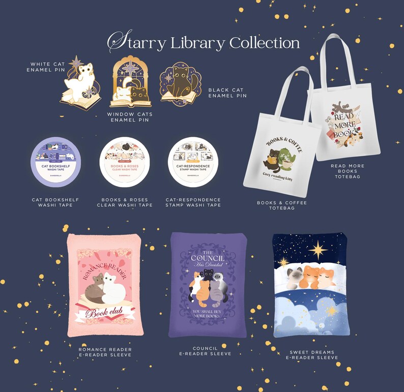 Cats & Books Reading Journal | Hardcover Gold Foil Book Journal ...