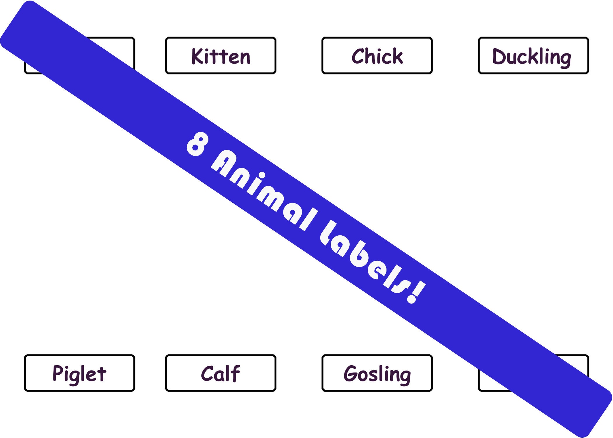 ANIMAL FLASHCARDS - Digital & Printable - Great for Kids - Matching ...