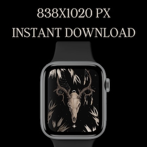 Apple Watch Dark Wallpaper, Mystical Smart Watch Background, Digital ...