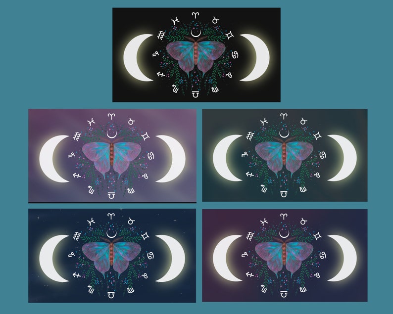 Butterfly Wallpaper PC Astrology. 5 Colors Mystical Mac Aesthetic ...
