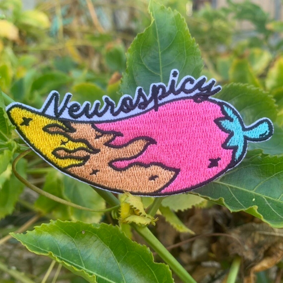Neurospicy Embroidery Iron on Patch,autism,adhd,neurodiversity,mental ...
