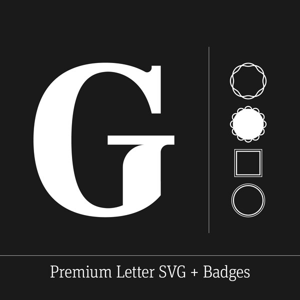 G Monogram Svg - Etsy