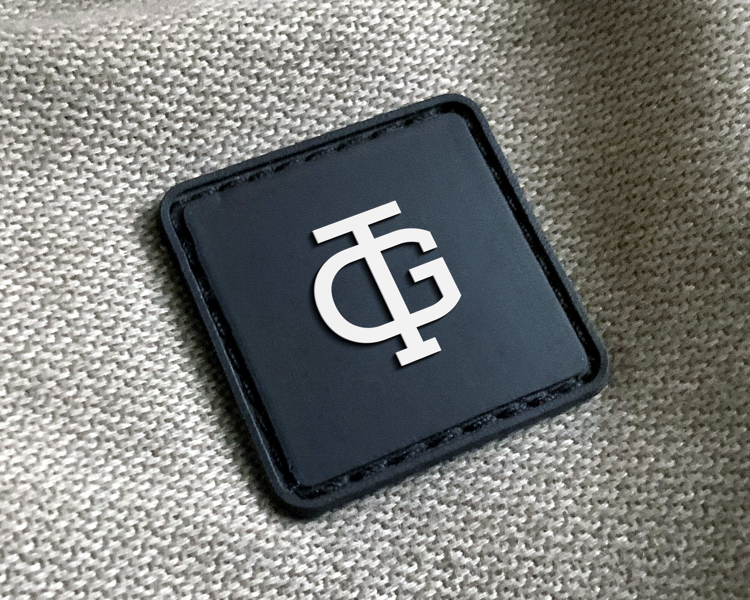 Interlocking GT / TG Monogram Initial T & Initial G Slab Serif Digital ...