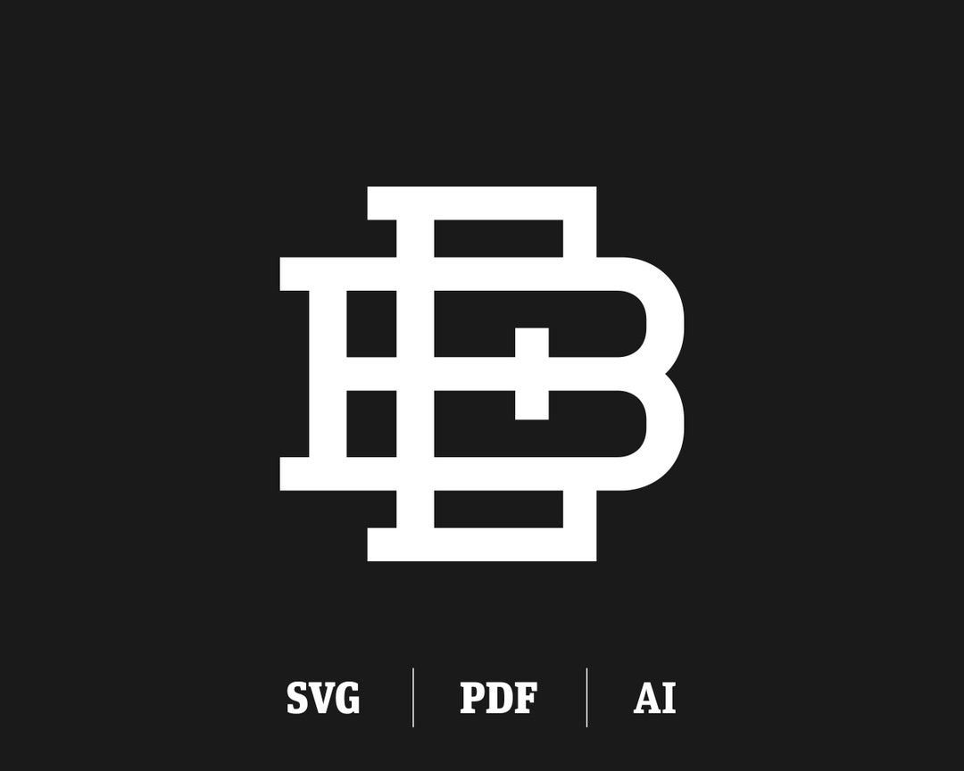 Interlocking BE Monogram Logo Template (svg, Pdf, Ai) - Etsy