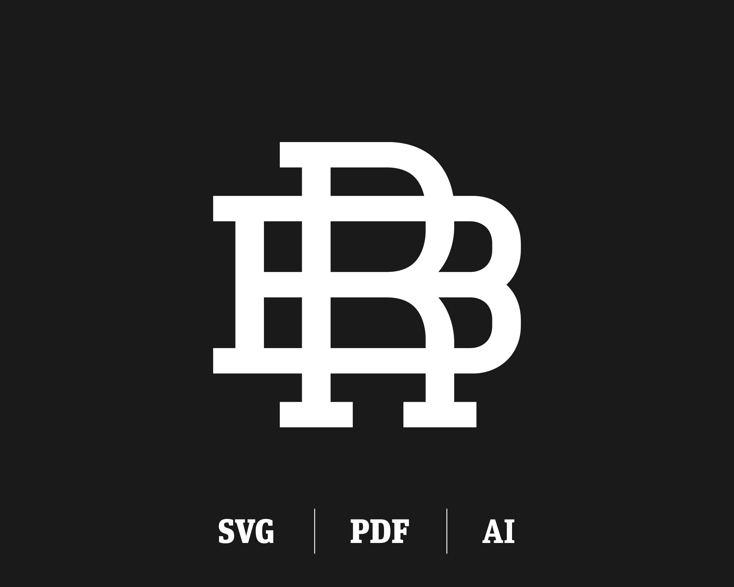 Interlocking BR / RB Monogram, 2 Letter Monogram, Initial B / Initial R ...