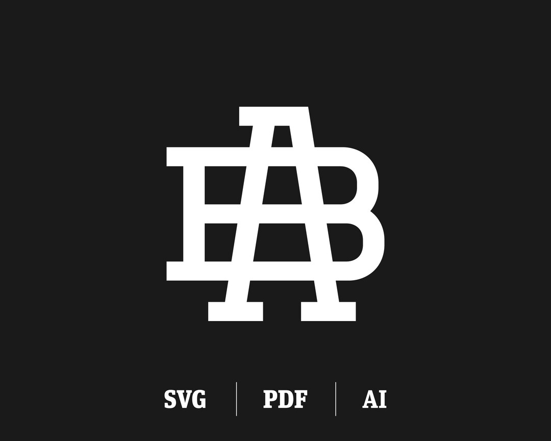 Interlocking AB Monogram Logo Template (digital Download) - Etsy