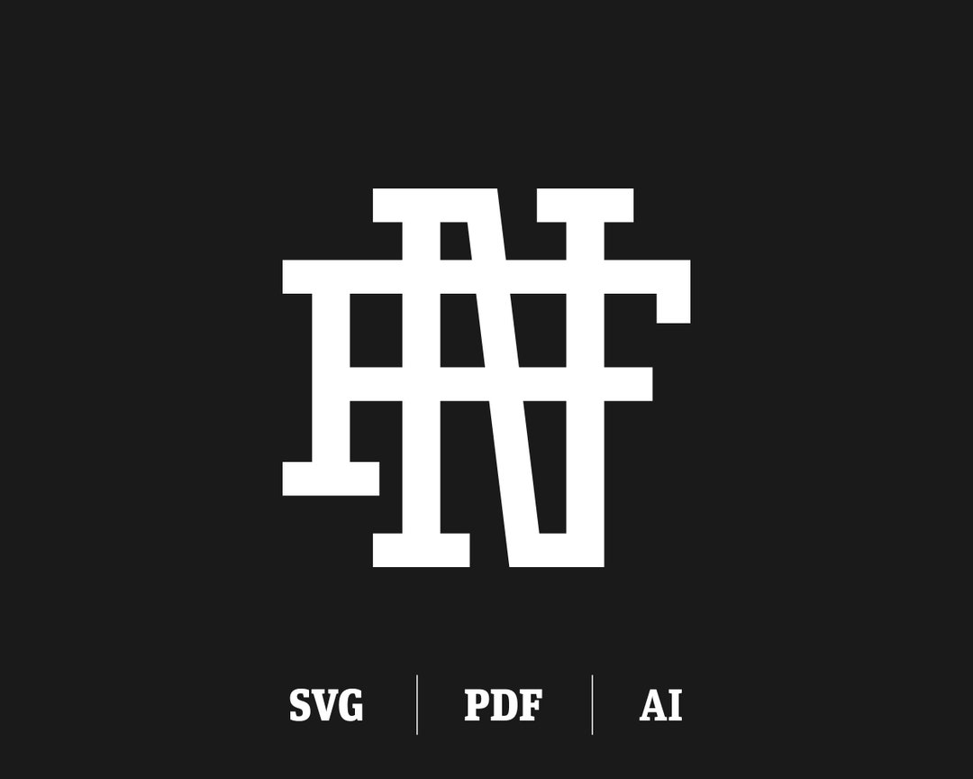 Interlocking FN/ NF Monogram, Initial F / Initial N Logo Template ...