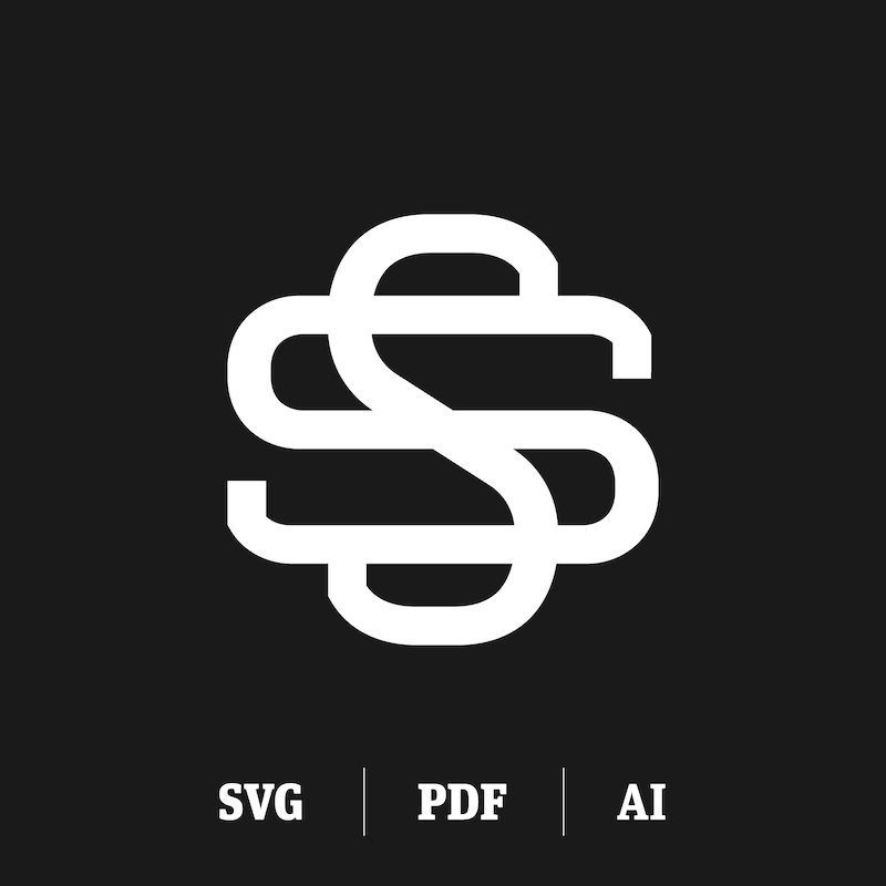 2 Letter Monogram - Etsy