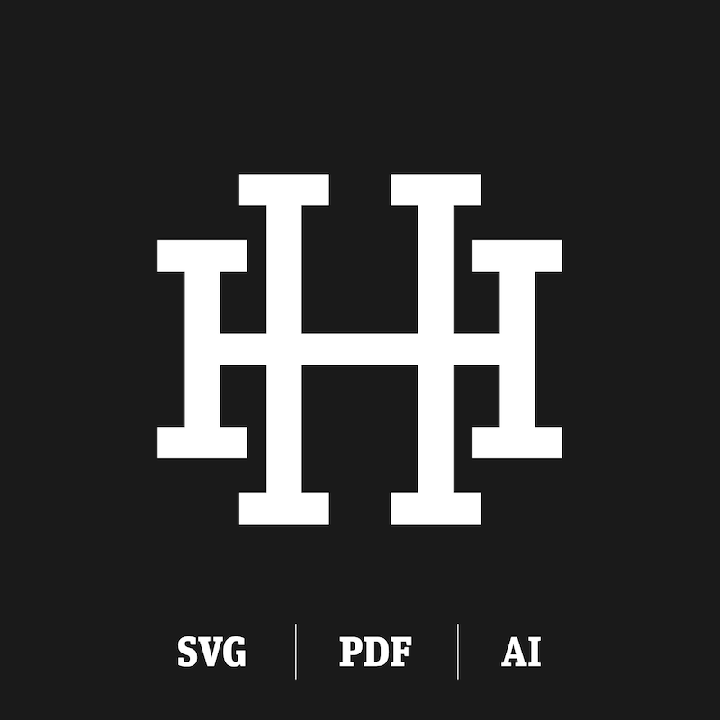 Monogram H - Etsy