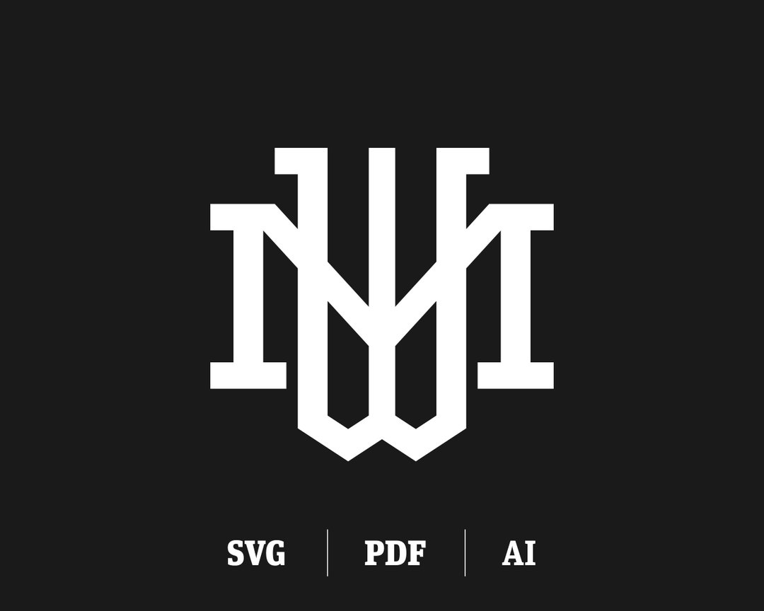 Interlocking MW WM Monogram Logo Template (digital Download) - Etsy